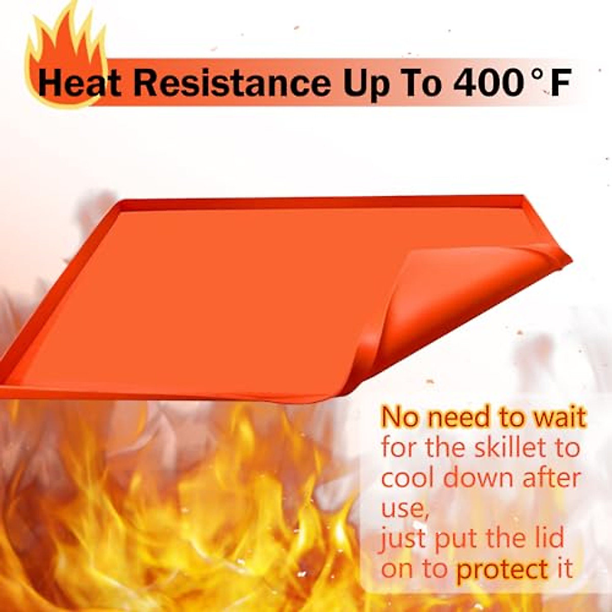 Griddle Mat Silicone for Blackstone 28 inch Griddle Scraper Heavy Duty Griddle Cover Griddle Grill Blackstone Accessories Food Grade Protector with Scraper Kit Protect Your Griddle from Dirt & Rust