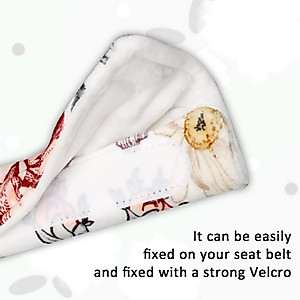 HNHUAMING Baby Car Seat Strap Covers Shoulder Pads for Baby Kid, Super Soft Infant Carseat Belt Covers for All Car Seat Stroller, Floral