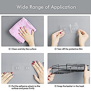 Gelinywow Corner Shower Caddy, Shower Organizer Corner Shower Shelf Shower Shelves Adhesive Shower Shelf for Bathroom Storage No Drilling Strong Adhesive 2 Pack