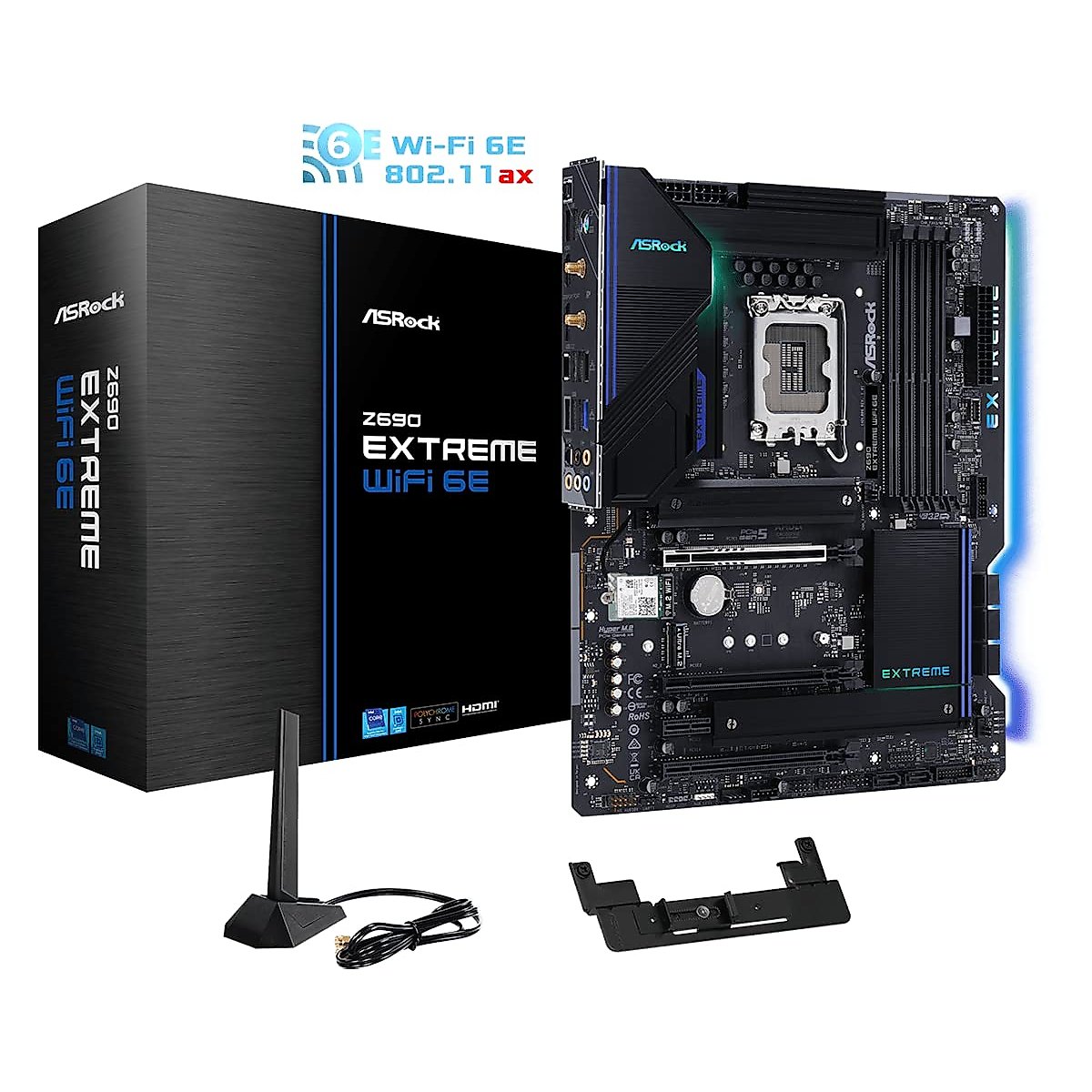 ASROCK Z690 Extreme WiFi 6E Socket LGA1700/ Intel Z690/ DDR4/ SATA3&USB3.2/ M.2/ WiFi/ATX Motherboard