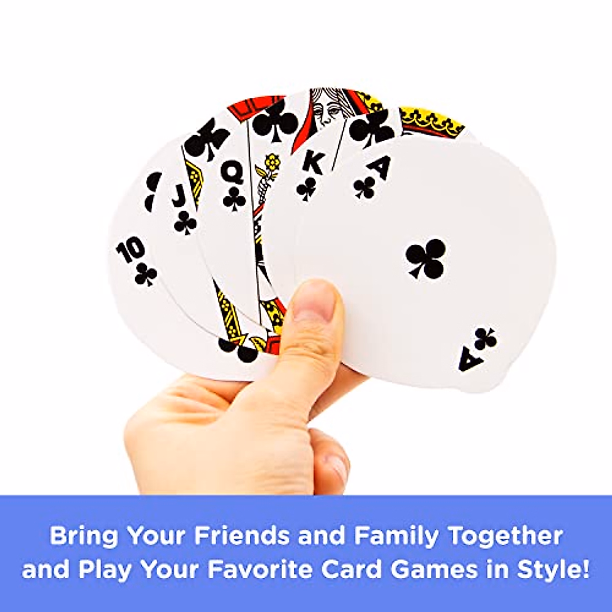 GAMAGO Cookie Playing Cards - Cookie Shaped Deck of Cards to Play Your Favorite Card Games for Birthdays, Stocking Stuffers, White Elephant