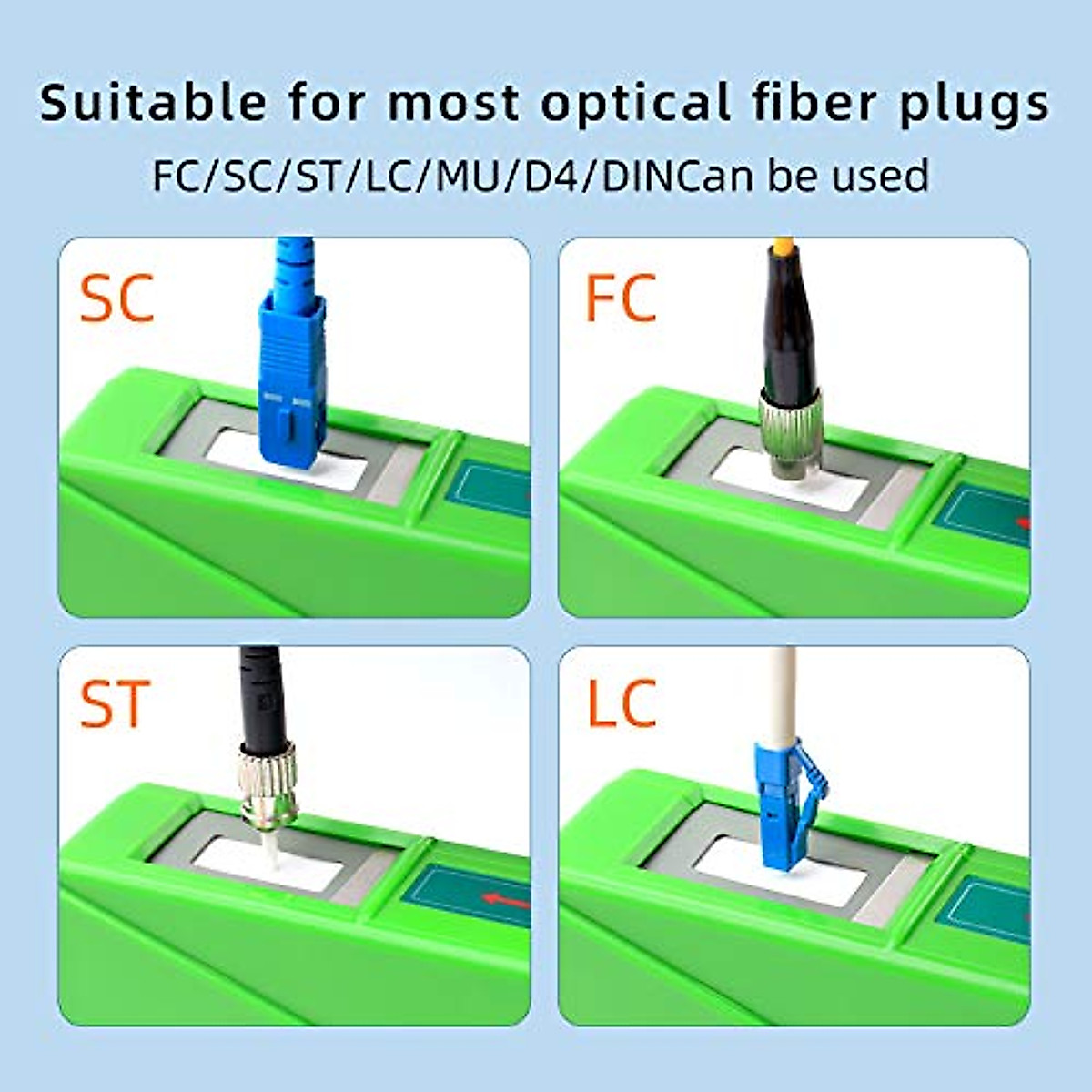 Optical Fiber Connector Cleaner Cassette Reel Cleanings 500+ Times for FC/SC/ST/LC/MU/D4 Connector