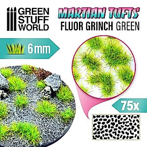 Green Stuff World Martian Fluorescent Tufts - Grinch Green 10676