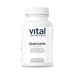 Vital Nutrients Quercetin | Vegan Quercetin Supplement with Bioflavonoids for Sinus, Respiratory, Heart, & Immune Function Support | Gluten, Dairy, Soy Free | 500mg | 100 Capsules