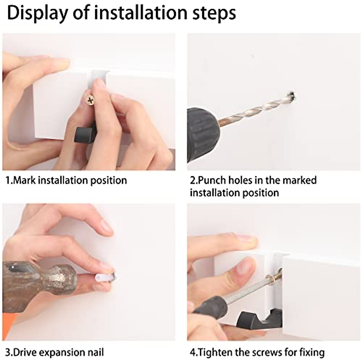 DXHAWRK Wall Mounted Floating Coat Rack Wooden Entryway Coat Hat Hanger Rack Rail with 5 Retractable Hooks Space-Saving for Clothes Towel Purse Robes The Entryway, Bathroom, Bedroom, Kitchen, Mudroom