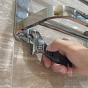 Amazon Basics 5.5-Inch (140mm) Slim Jaw Adjustable Wrench, 1-3/16-Inch(30mm) Jaw Capacity