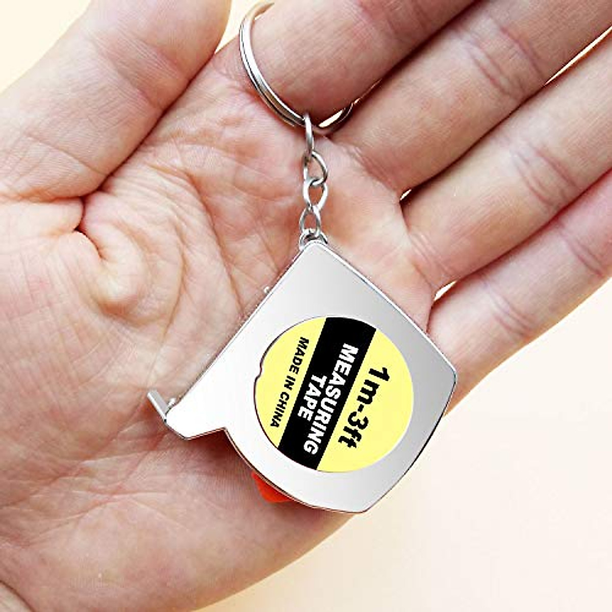 Trounistro 24 Pack Tape Measure Keychains Mini Tape Measure Retractable Measuring Tape, 1 m/ 3 ft