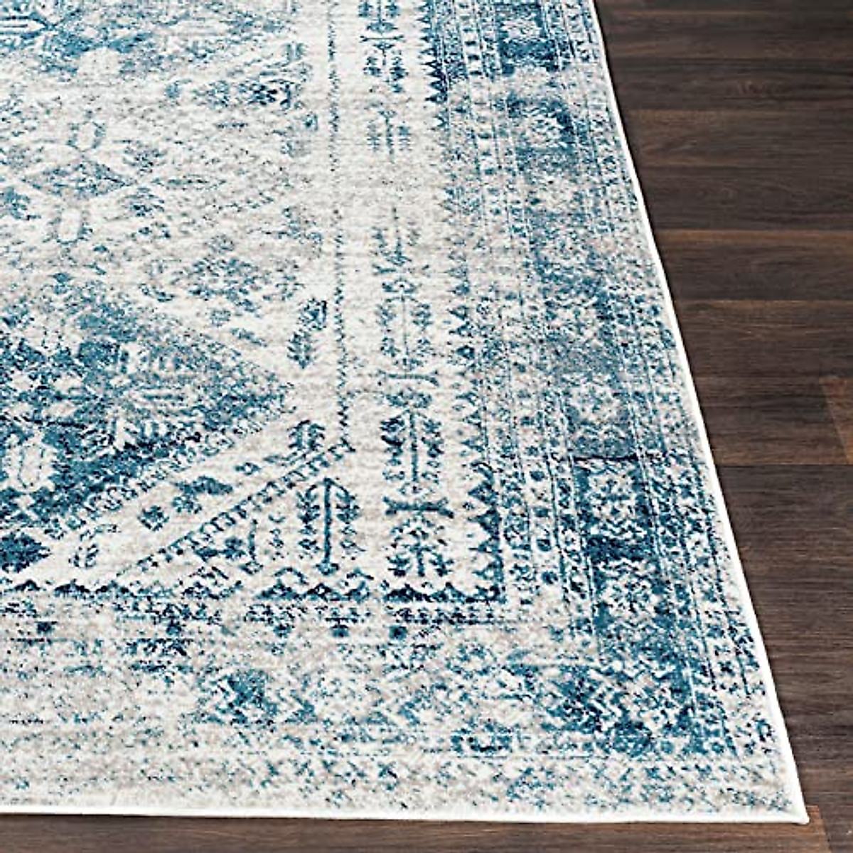 Artistic Weavers Desta Vintage Oriental Area Rug,6'7" x 9',Blue/White