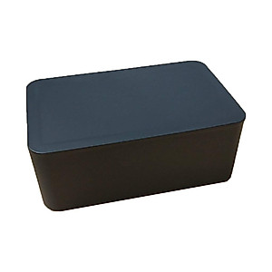 beerty Tissue Box Cover - Wet Wipes Dispenser Holder with Lid Black Dustproof Tissue Storage Box for Home Office Store