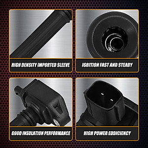 RANSOTO 3.6L V6 Ignition Coil Pack Compatible with 2011-2020 Grand Cherokee Wrangler Chrysler 200 300 Town & Country Dodge Charger Journey Durango Ram Volkswagen Replace C1791 UF648