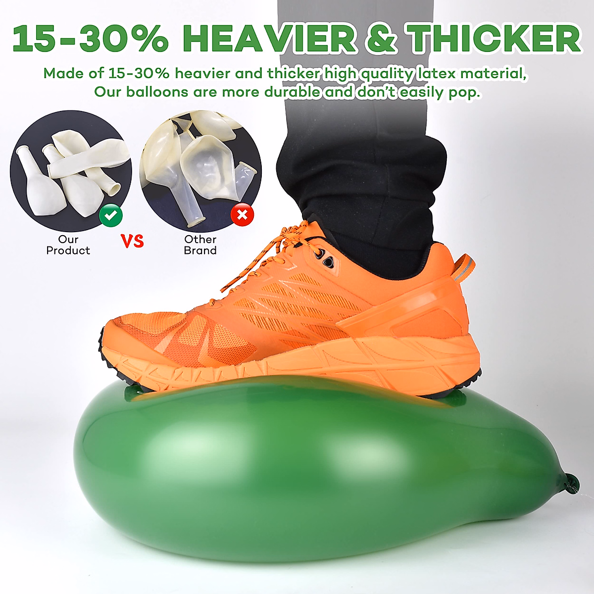 QRabbit 600 Pack 12" Party Balloons, Premium Quality Strong Latex Balloons for Helium or Air Use, 15 Assorted Bright Rainbow Colors for Wedding Birthday Graduation Anniversary Party Decoration