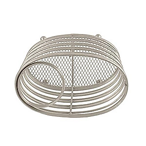 Spectrum Ashley Hair & Accessory Holder (Satin Nickel Powder Coat) - Bathroom & Under Sink Organizer for Hair Dryer, Beauty Tools, Accessories, & Home Essentials