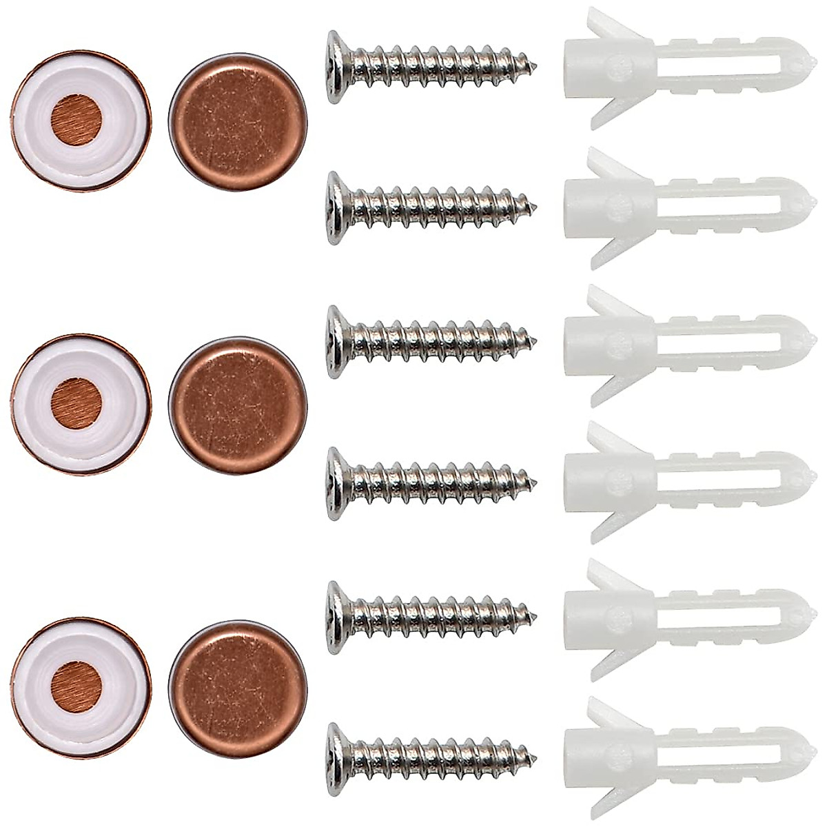 Dianoo 30.5cm Bronze Wine Glass Rack Under Cabinet, Wine Glass Holder Gold Under Shelf, Stemware Rack, Wine Glasses Storage Hanger, 3 Rows