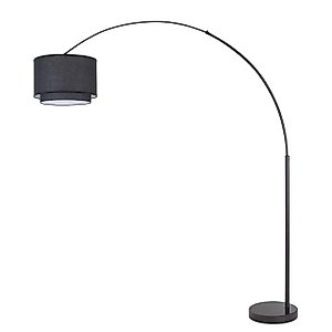 Major-Q Modern 81" Arc Tall Living Room-Stand Up Arching Drum Shade Large Floor Lamp for Dinning/Bedrooms-Corner Lamp for Office Lighting