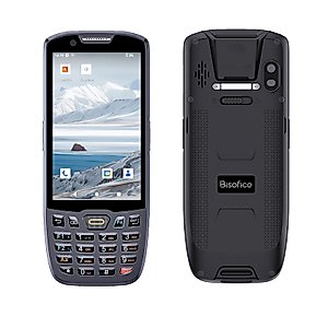 BISOFICE Android 13.0 2D Barcode Scanner PDA Handheld POS Terminal Data Collector Inventory Machine 4G WiFi BT Mobile Computer with 4 Inch Touchscreen 8MP Camera