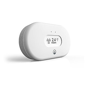 Airthings 2989 View Radon - Radon Monitor with Humidity & Temperature Detector - Battery Powered Mobile APP, WiFi, Alerts & Notifications