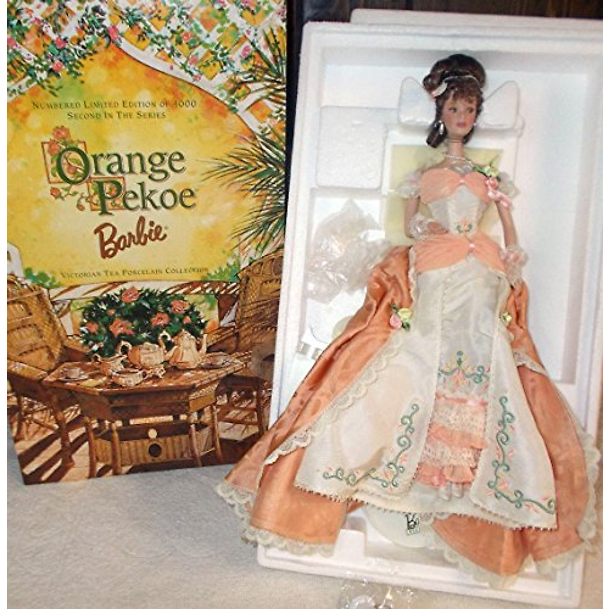 Barbie Orange Pekoe Limited Edition Porcelain Doll Victorian Tea Collection
