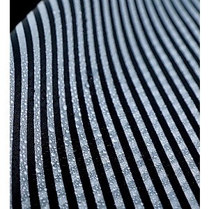 20 Pcs Fine Striped Flower Packaging Paper,Waterproof Valentine's Day Bouquet Wrapping Paper 23x23Inch Used for DIY Crafts, Gift Packaging, Flower Shop Bouquet Packaging (Black)