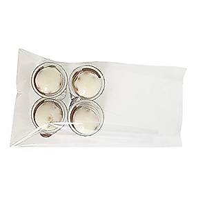 4 x 6-inch 200Pcs Clear Resealable Cello Cellophane Bags and Self Seal Cookie Poly Bags for Treats Cards Jewelry by P-SOTER