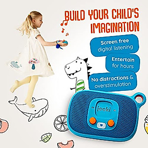 Jooki Music Player for Kids - Portable Audio Player with WiFi Connectivity - Screen Free Imagination Building - Toddler Entertainment