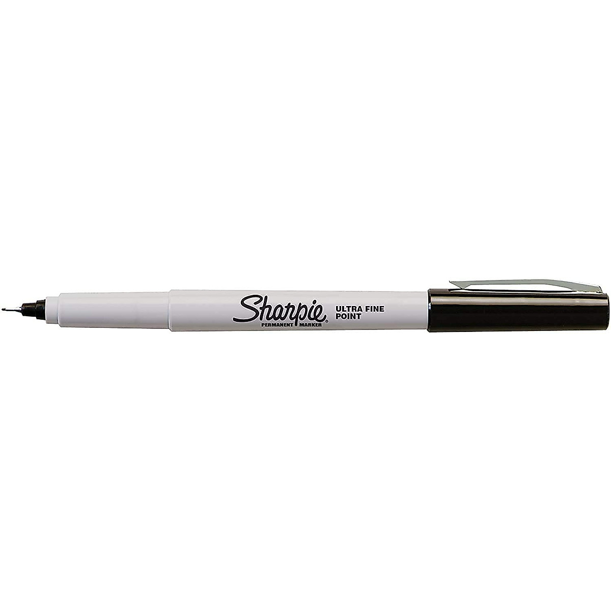 Sharpie Permanent Markers, Ultra Fine Point, Black, 12-Count