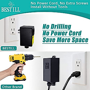 BESTILL Garbage Disposal Air Switch Kit, UL Listed, Sink Top On/Off Switch for Food Waste Disposer, Stainless Steel Push Button, Matte Black