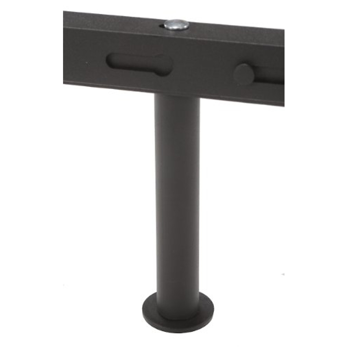 Heavy Duty 6-Leg Adjustable Universal Twin/Full/Queen/King Metal Bed Frame with Double Center Support Rug Rollers & Locking Wheels