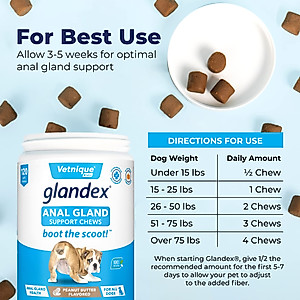 Activebliss Daily All-in-One Superchew 30ct & Glandex for Dogs Anal Gland Support Chews 120ct Bundle Daily Chewable Canine Multivitamin and Anal Gland Supplement for Dogs