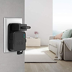 FoMass Outlet Wall Mount for Blink Sync Module 2- Mount Bracket Holder for Blink XT/ XT2 and Blink Outdoor Home Security Camera with Easy Mount Short Cable - Black (Black)
