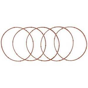 Cometic Gasket Primary, Derby and Inspection Cover O-Ring Gaskets 5-Pack Replaces OEM 17369-06 for Harley 2007-2017 FLH, FLT, FXST, FLST, FXD and 2006-2017 FXD Models C9152F5