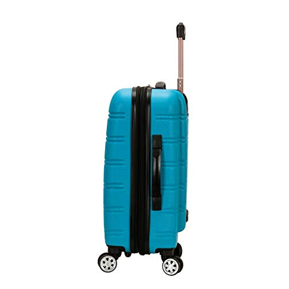 Rockland Melbourne Hardside Expandable Spinner Wheel Luggage, Turquoise, Carry-On 20-Inch