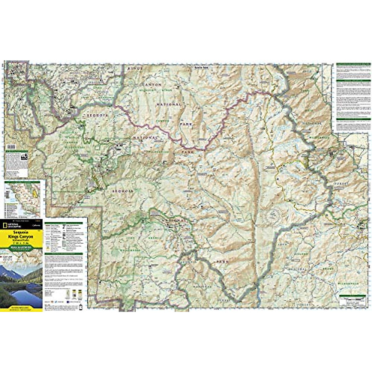 Sequoia and Kings Canyon National Parks Map (National Geographic Trails Illustrated Map, 205)