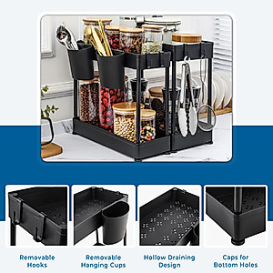 Bathroom Organization and Storage Under Kitchen Sink Shelf Storage Baskets for Kitchen Storage for Bathroom Small Space