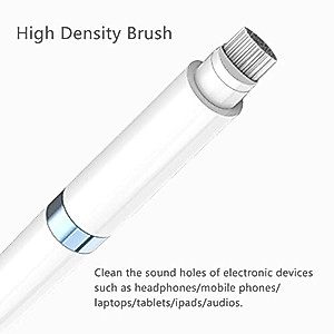 SIREG Bluetooth Earbud Cleaning Pen, in-Ear Earphone Cleaning Soft Dust Brush Pen for Cleaning Ear Wax, Dust in Bluetooth Headphone Case, Camera and Cellphone