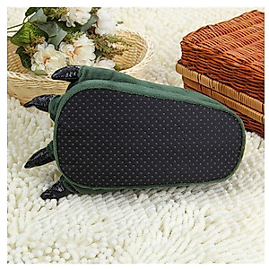 HengQiu Unisex Plush Animal Paw Slippers Fuzzy Warm House Shoes Dinosaur paw Slippers Claw Slippers