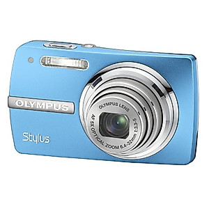 OM SYSTEM OLYMPUS Stylus 820 8MP Digital Camera with 5x Optical Zoom (Blue)