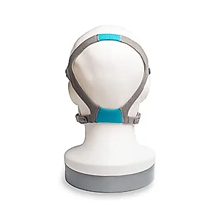 Headgear Replacement Straps for ResMed AirFit N20 Nasal Pillow CPAP Mask by Snugell | Gray and Blue Color | Pack of Two (2) Straps | Clips Not Included | Durable Premium Nylon Material