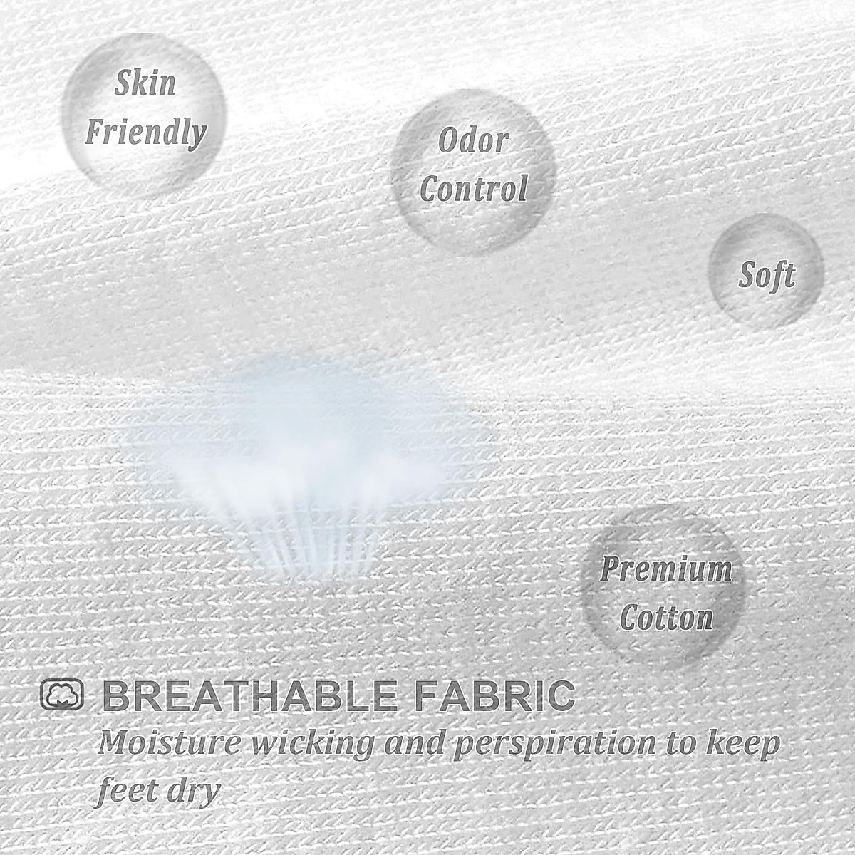 HIGIXCH No Show Socks Women Low Cut Invisible Liner Non slip Athletic Boat Socks 6 Pairs(socks for women size 5-8, White)