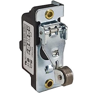 Telemecanique Sensors 9007AB23 Snap Switch with Roller Lever Plunger, No Enclosure, 1 NO + 1 NC, 600 VAC, 15 Amp