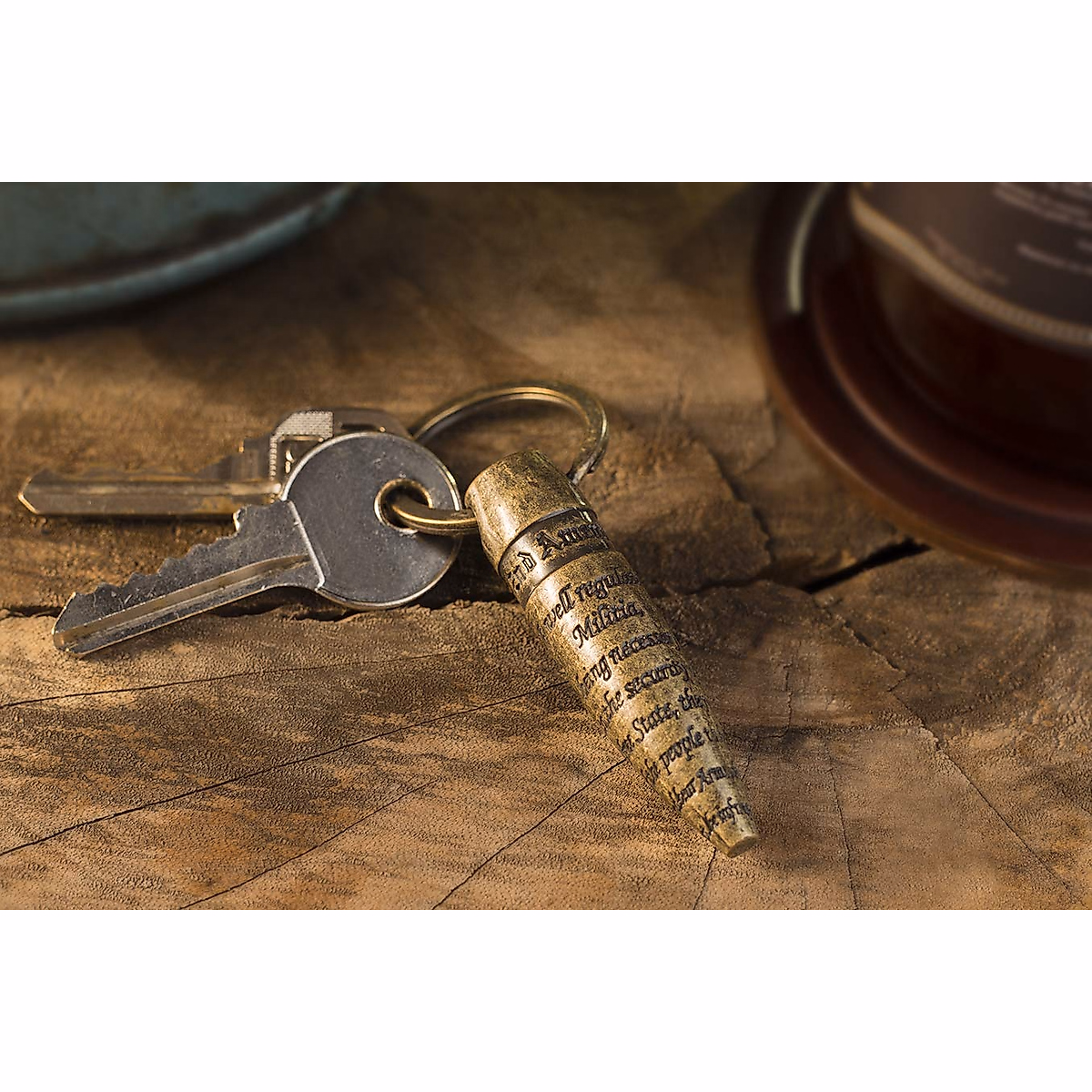 2A Amendment Patriotic 50 BMG Keychain Bottle Opener