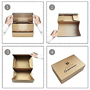 LADY&HOME Groomsmen Box 8 Packs, Groomsman Gift Box, Best Man and Groomsmen Proposal Box Set for Barchelor Party, 6 Will You Be My Groomsman and 2 Best Man(Brown-Squiggle)