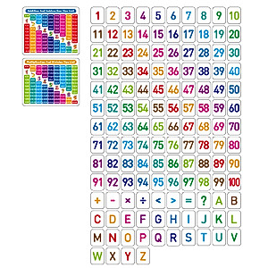 Tomlive Preschool Learning Toy, Wooden Abacus for Kids Math, 10-Row Wooden Frame with Multi-Color Beads, Counting Sticks, 1-100 Number Alphabet Cards, Montessori Toys for Toddler 3 4 5 6 Year Old Gift