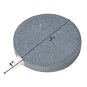 AQUANEAT Air Stone Fish Tank Bubbler Aquarium Disc Oxygen Diffuser for Hydroponics Aerators Pump (3inch(8 pcs))