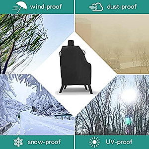 Stanbroil Smoker Cover for Dyna Glo Smoker Model DGO1176BDC-D Premium Vertical Offset Charcoal Smoker