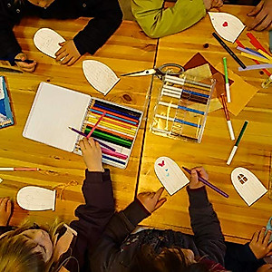 Zhuper 24pcs Fairy Garden Door 6 Designs Wooden Fairy Doors DIY Craft Kit Blank Unfinished Tooth Fairy Door Miniature -3.9”x2.5”