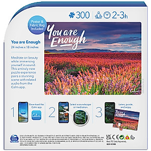 300-Piece Calm Jigsaw Puzzle for Relaxation, Stress Relief, and Mood Elevation, for Adults and Kids Ages 8 and up, You are Enough