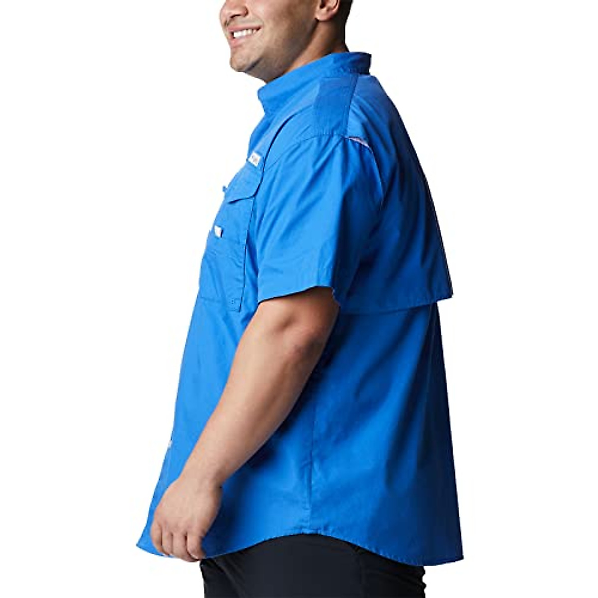 Columbia Standard Men’s Bonehead Short-Sleeve Work Shirt, Comfortable and Breathable, Vivid Blue, X-Large