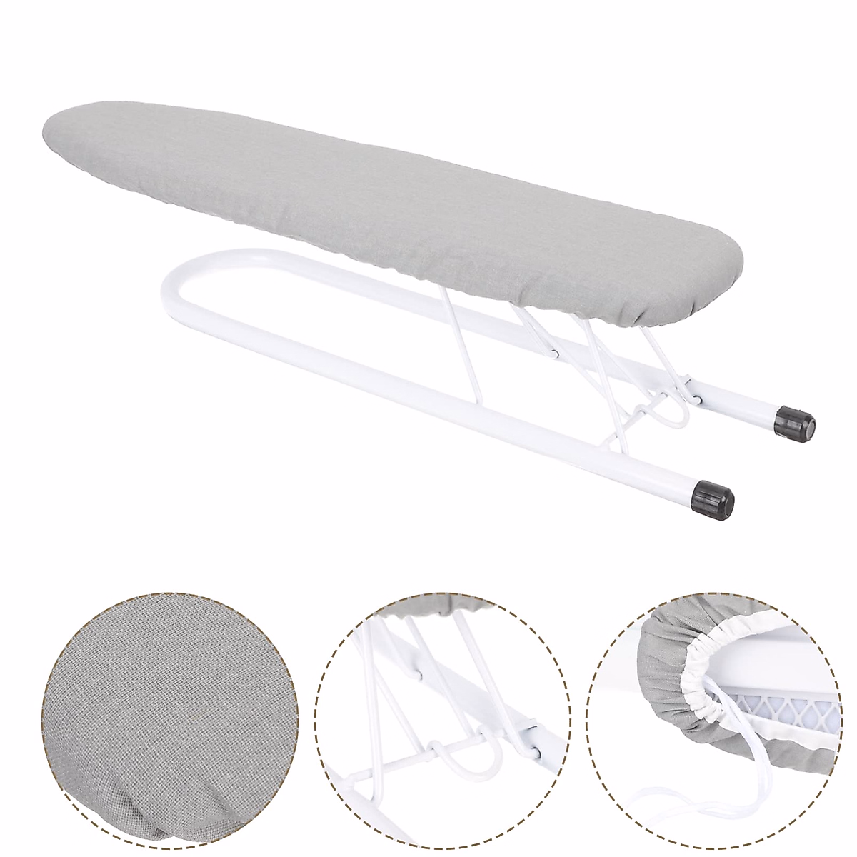 Zerodeko Ironing Board Foldable Ironing Resist Ironing Mat Ironing Pad Felt Iron Padding Cover Mini Tools Iron Board Foldable Home Tools Foldable Iron Board Sleeve Cotton Travel Portable