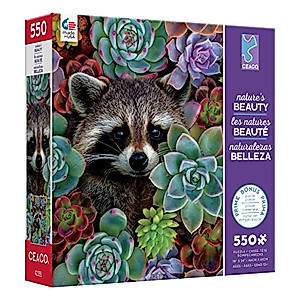 Ceaco - Nature's Beauty - Racoon - 550 Piece Jigsaw Puzzle,24 x 18
