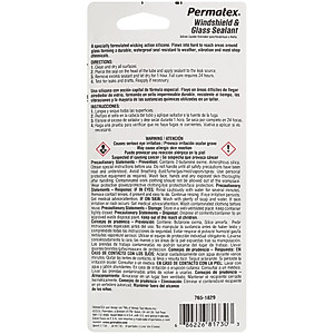 Permatex 81730 Flowable Silicone Windshield and Glass Sealer, 1.5 oz.